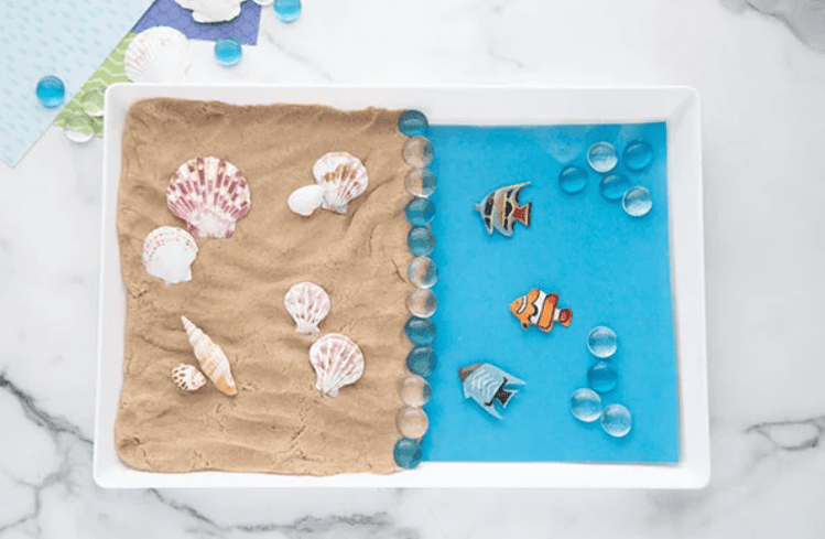 Beach themed sensory playdough – BigToes Australia
